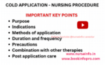 COLD APPLICATION – Nursing Procedure - Nurse Info Nursing Procedure ...