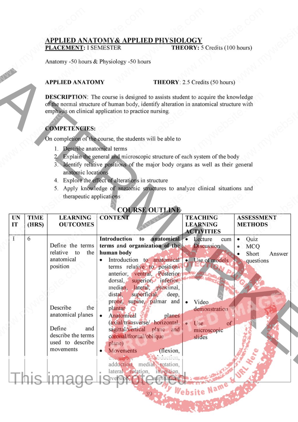 B SC NURSING PROPOSED SYLLABUS 2020 Indian Nursing Council INC B SC NURSING PROPOSED SYLLABUS 2020 Indian Nursing Council INC