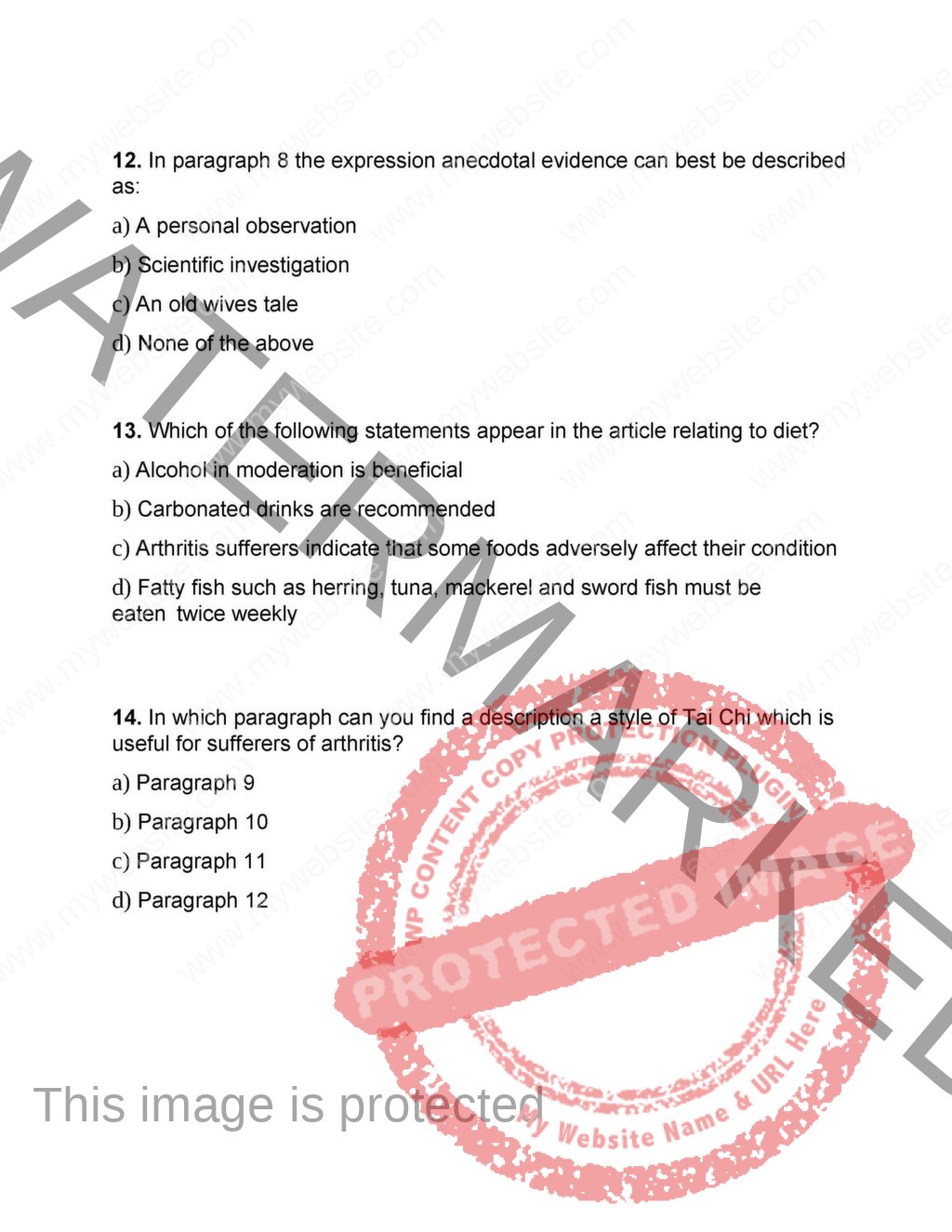 OET READING PRACTICE TEST | nurseinfo