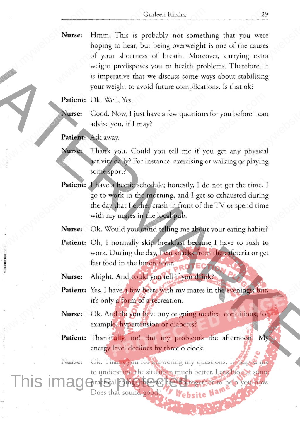 OET Writing Practice Test - Nurse Info