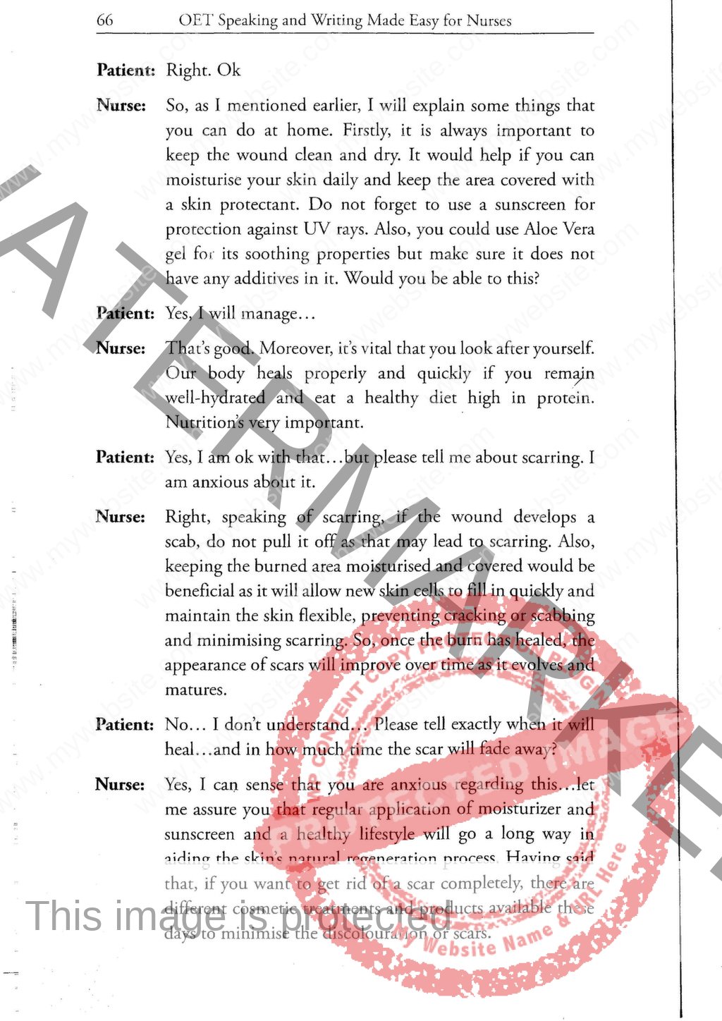 OET Writing Practice Test - Nurse Info