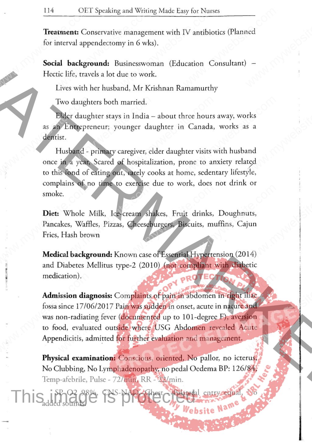 OET Writing Practice Test | nurseinfo