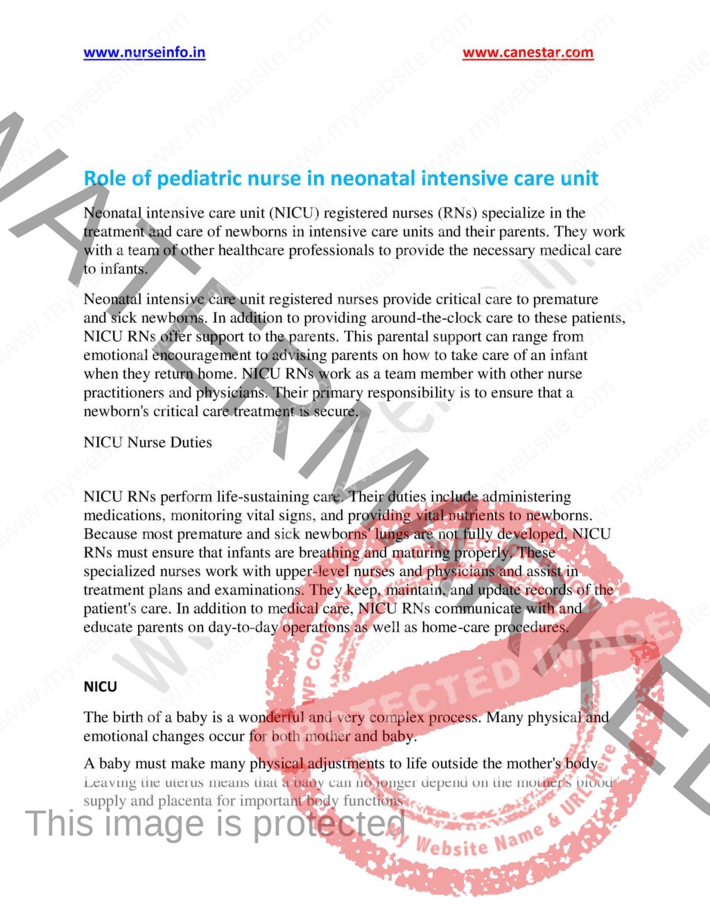 PAEDIATRIC NURSING – I, NOTES/BOOK, MSC FIRST YEAR NURSING - Nurse Info