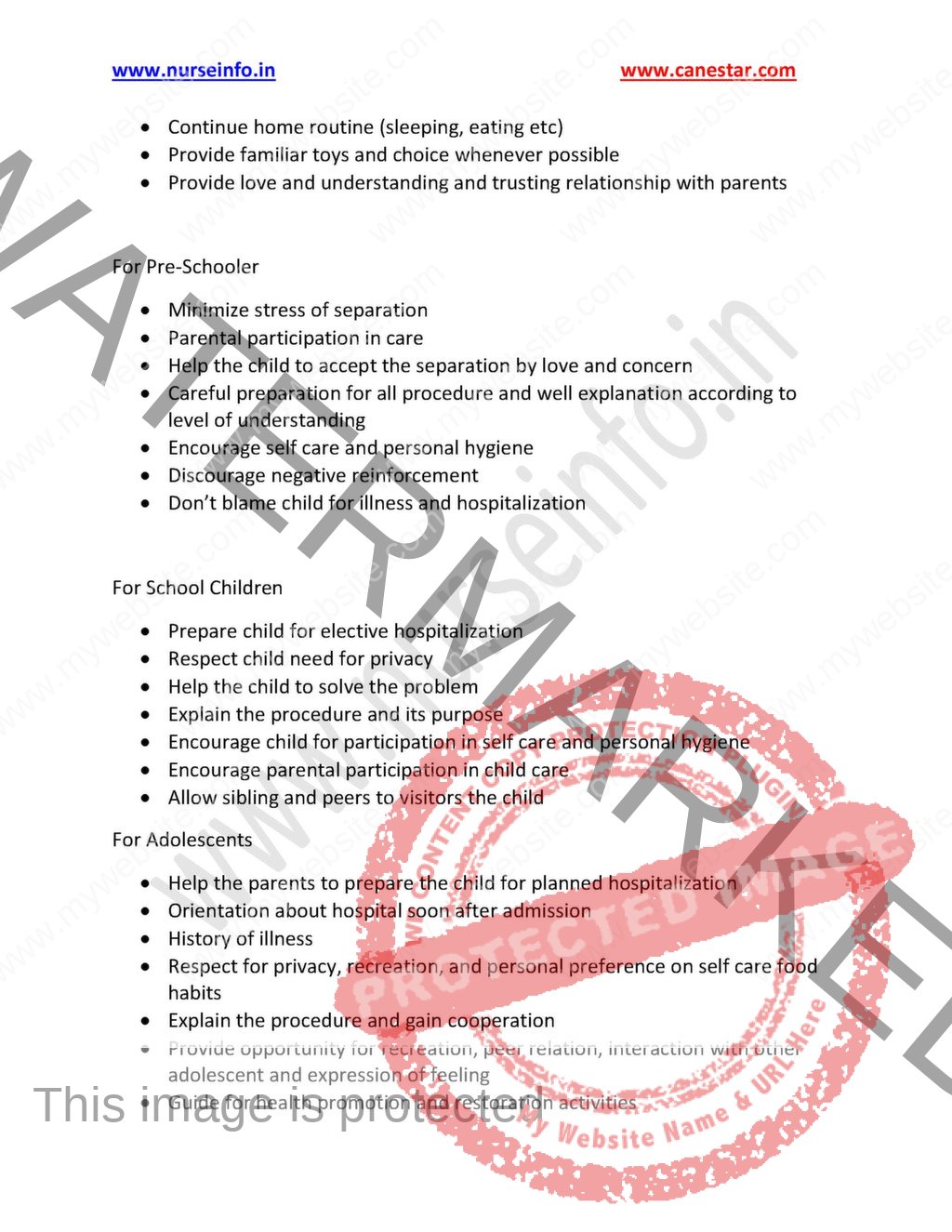 PAEDIATRIC NURSING – I, NOTES/BOOK, MSC FIRST YEAR NURSING - Nurse Info