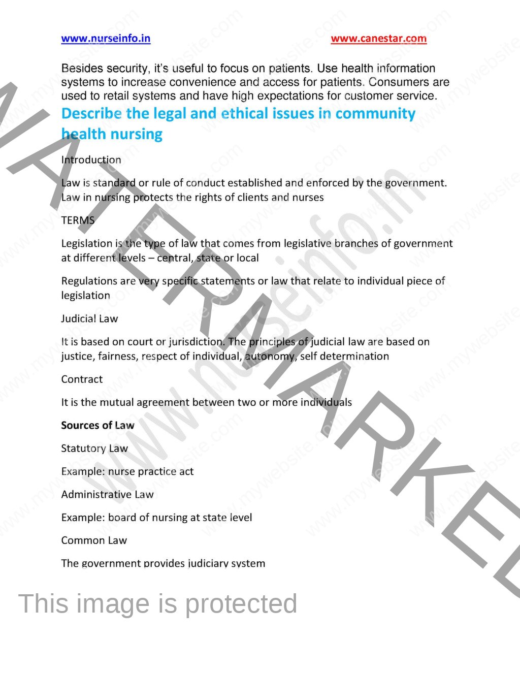 Msc First Year Nursing Community Health Nursing Notes Book Pdf