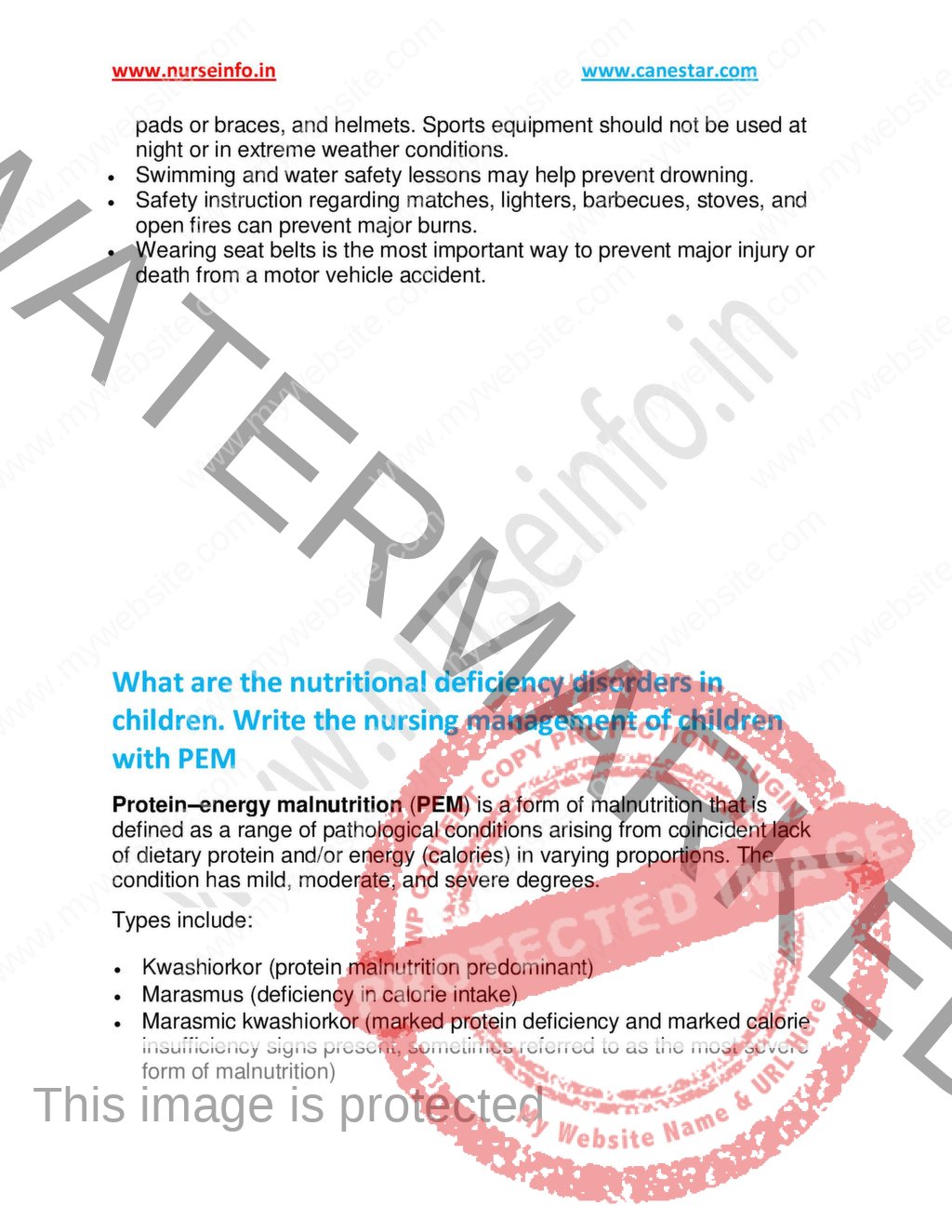 NOTES/BOOK CHILD HEALTH NURSING for P.C. or P.B. BSC FIRST YEAR NURSING ...