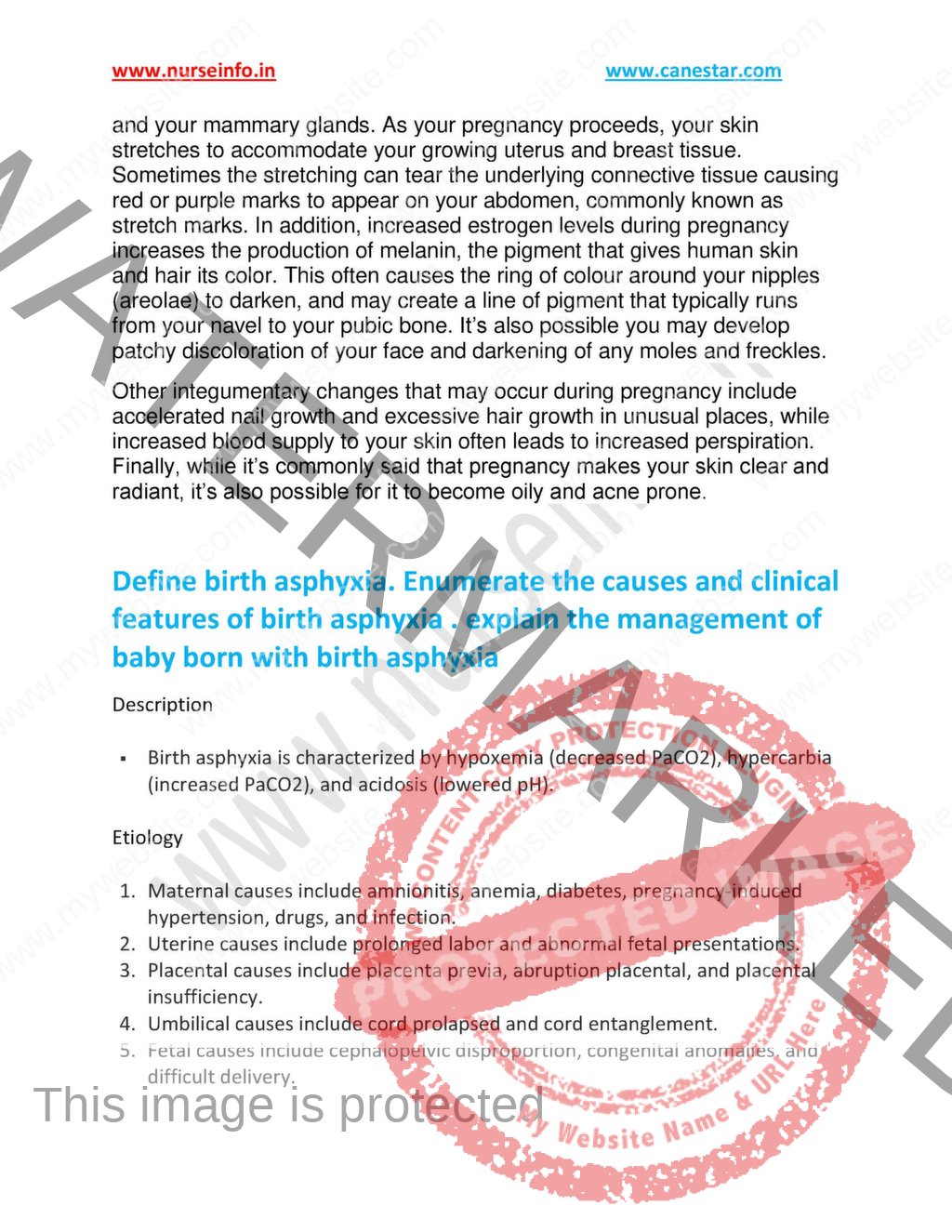 OBG Notes/Book – Midwifery Including Maternity & Gynaecological ...