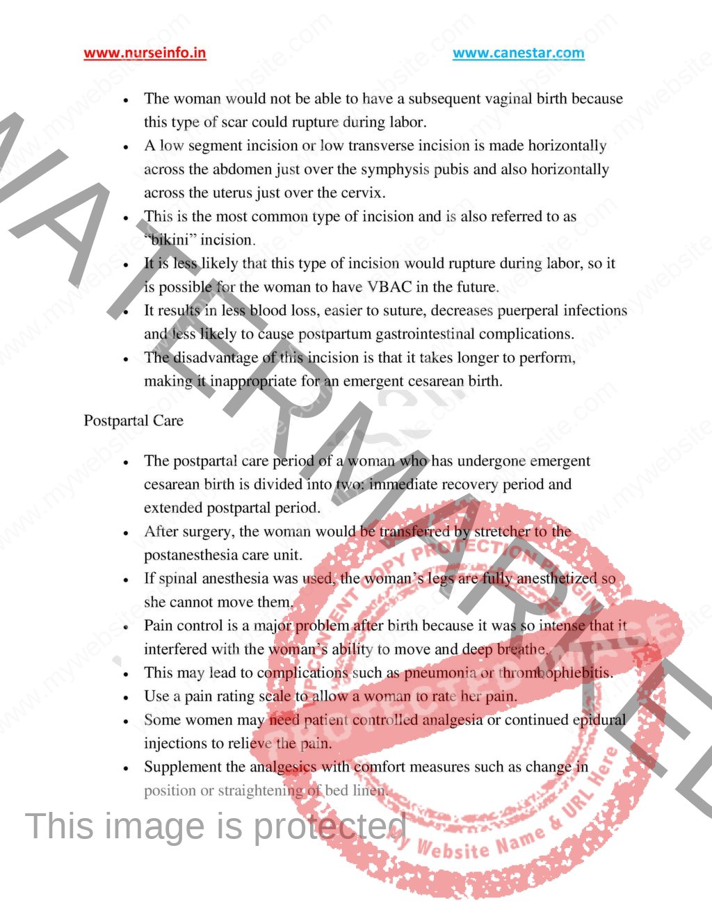 OBG Notes/Book – Midwifery Including Maternity & Gynaecological ...