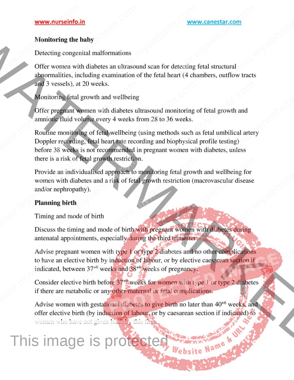 OBG Notes/Book – Midwifery Including Maternity & Gynaecological ...