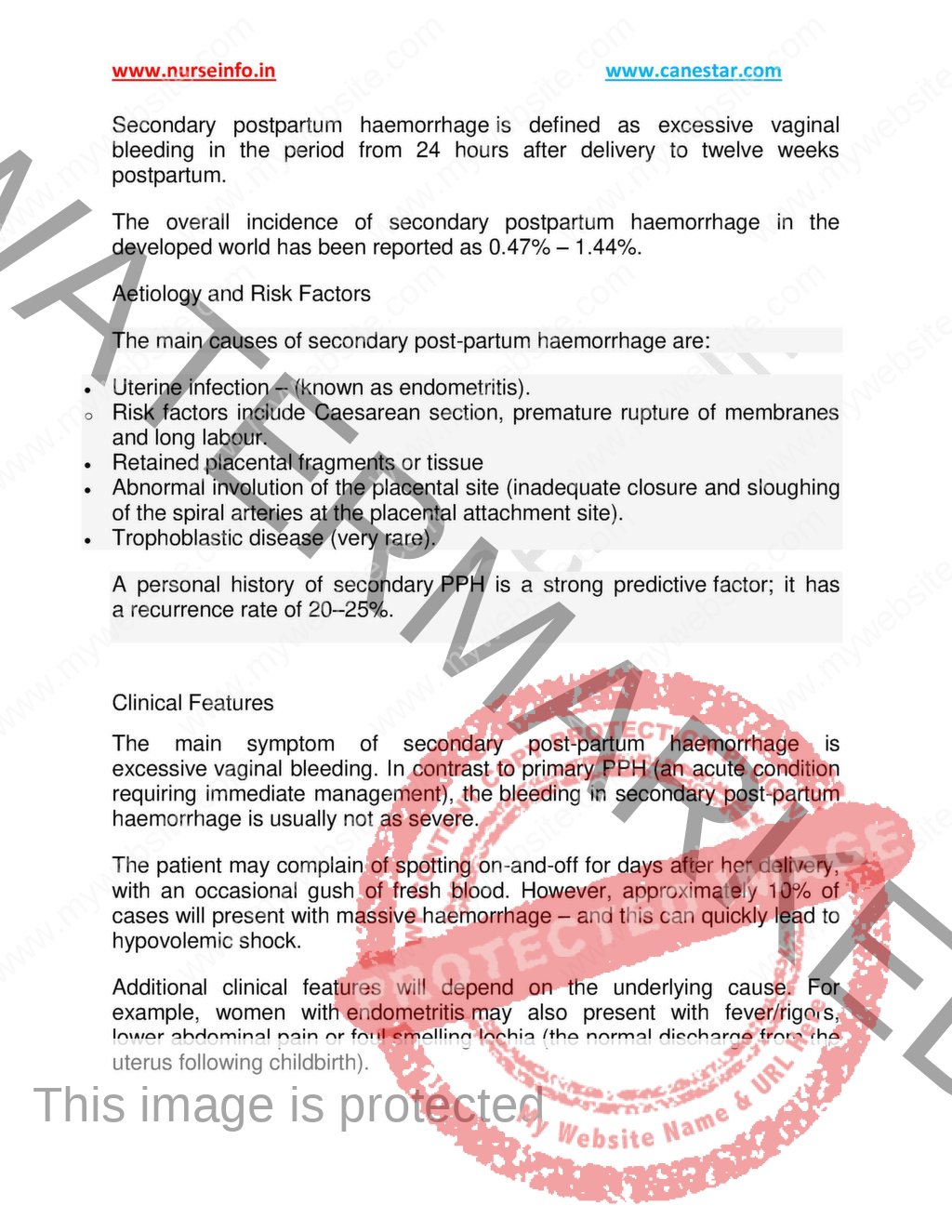 OBG Notes/Book – Midwifery Including Maternity & Gynaecological ...