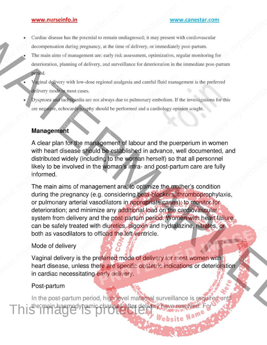 OBG Notes/Book – Midwifery Including Maternity & Gynaecological ...