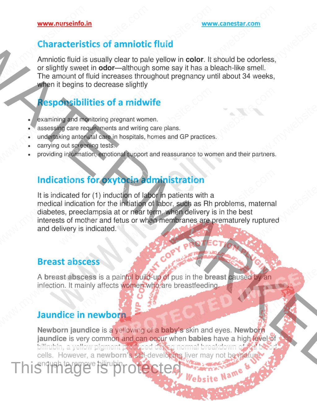 OBG Notes/Book - Midwifery Including Maternity & Gynaecological ...