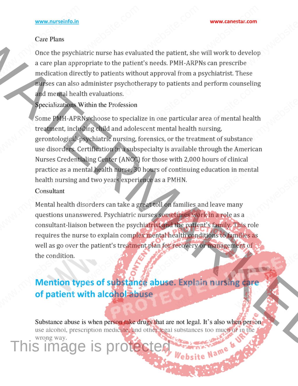 MENTAL HEALTH (PSYCHIATRIC) NURSING NOTES- BSC NURSING THIRD YEAR ...