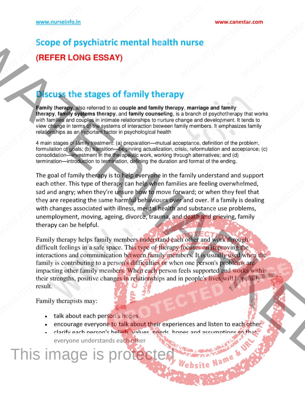 MENTAL HEALTH (PSYCHIATRIC) NURSING NOTES/BOOK - BSC NURSING THIRD YEAR ...