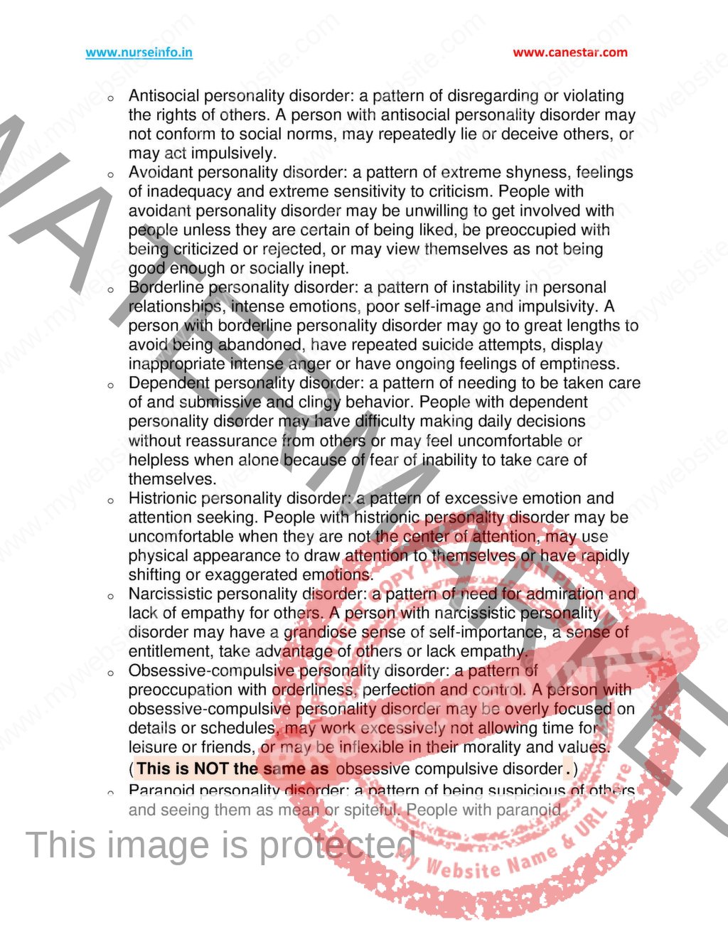 MENTAL HEALTH (PSYCHIATRIC) NURSING NOTES/BOOK - BSC NURSING THIRD YEAR ...