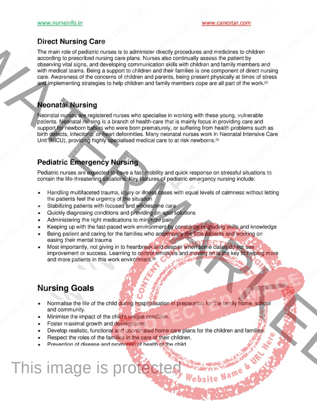 Child (Pediatric) Health Nursing Notes/Book - BSC Nursing Third Year ...