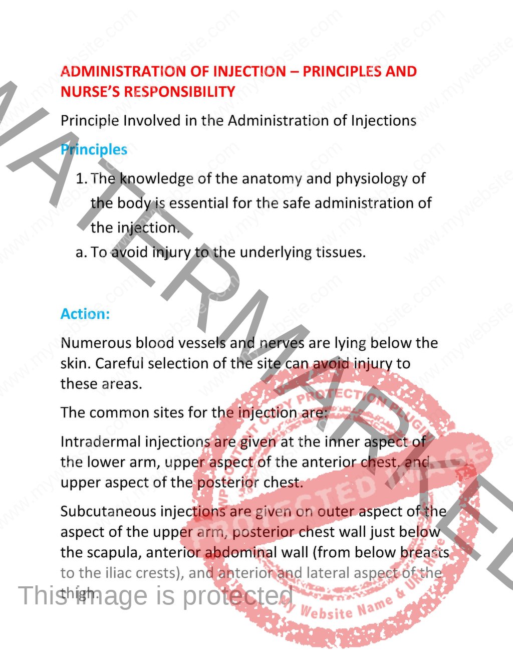 Fundamental of Nursing Procedure (PDF) - Nurse Info