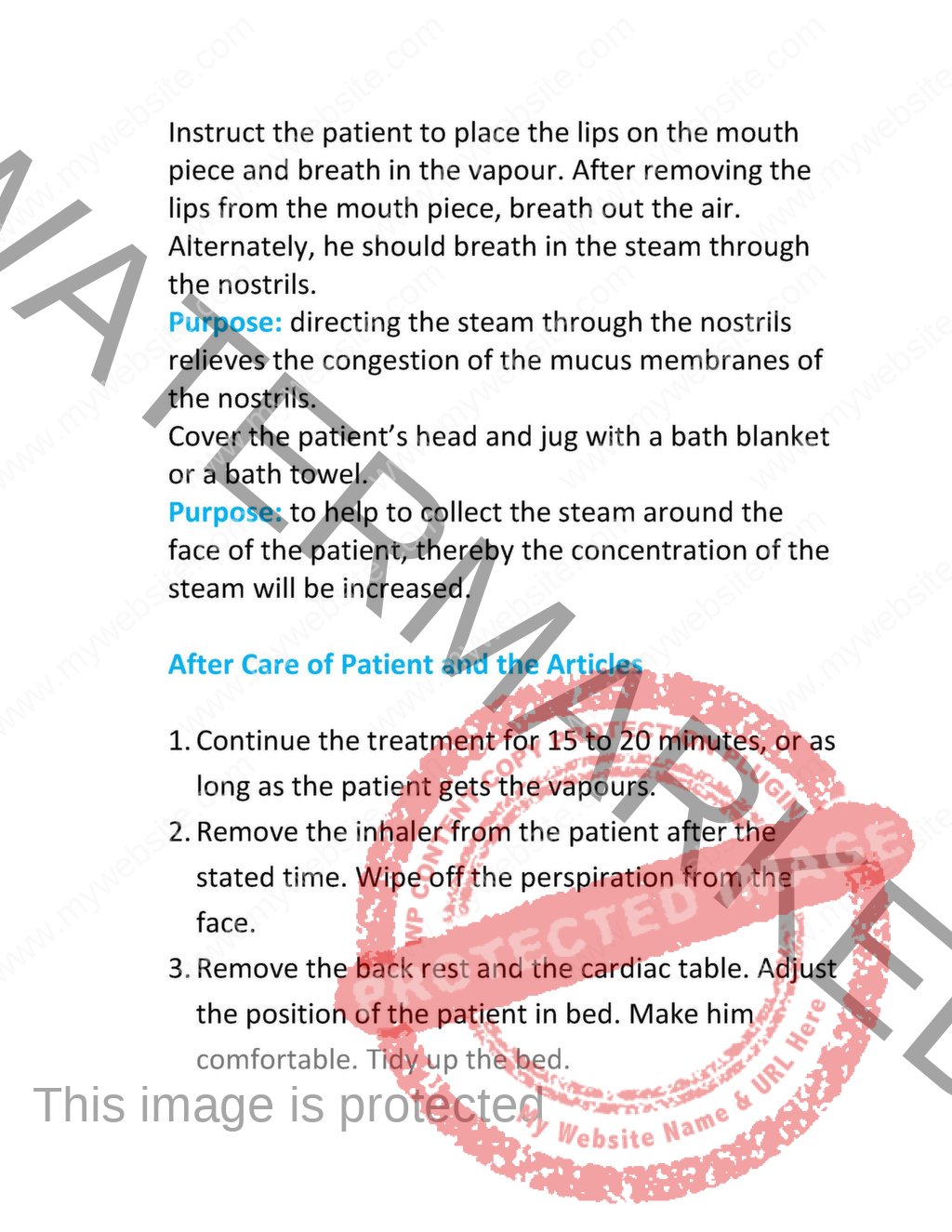 Fundamental of Nursing Procedure BOOK (PDF) | nurseinfo