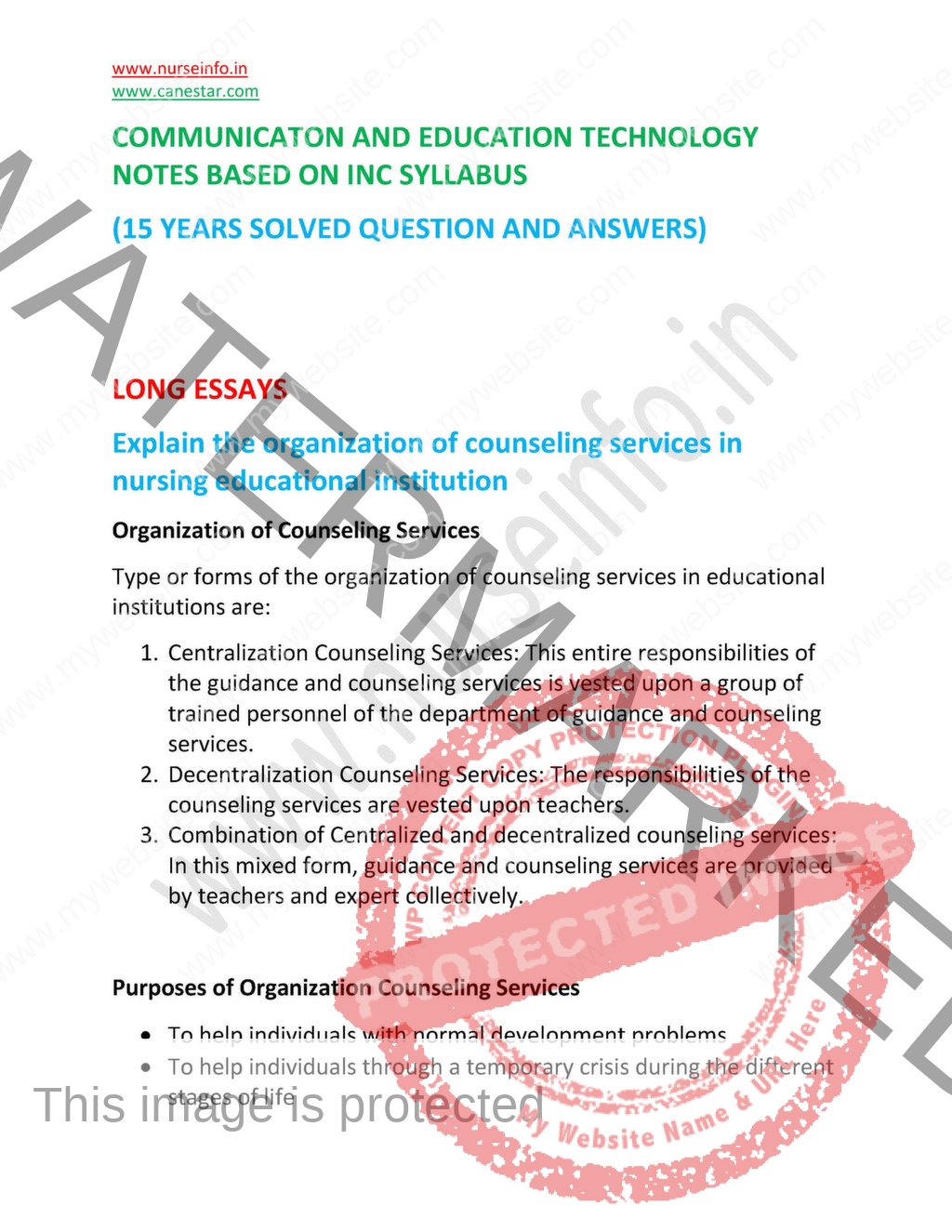 BSC NURSING CET Communication and Educational Technology NOTES (PDF ...