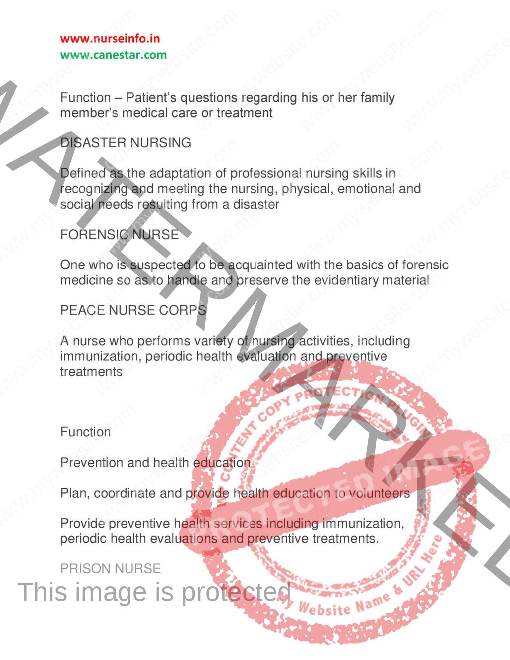 P.C. or P.B. BSC NURSING – Nursing Foundation (Nursing Notes) - Nurse Info