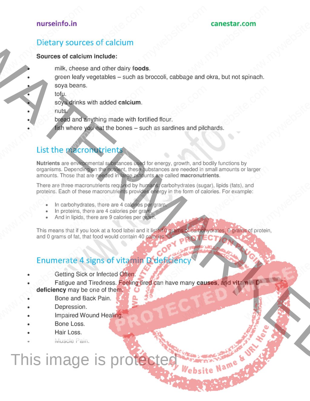 Nutrition and Dietetics Notes/Book (PDF) for P.C. BSC First Year ...