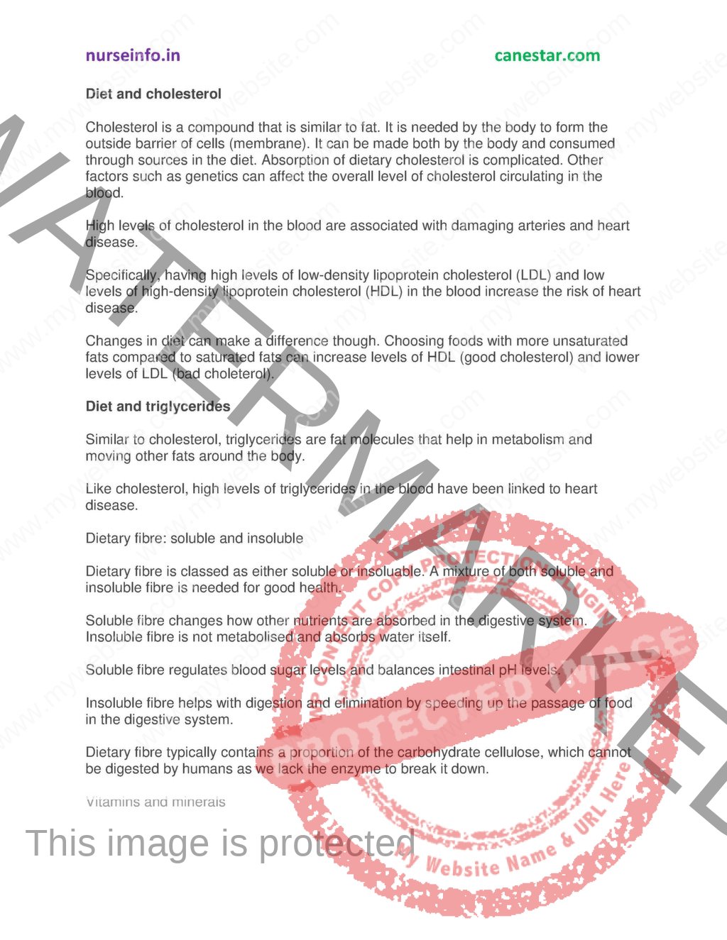 Nutrition and Dietetics Notes/Book (PDF) for P.C. BSC First Year ...