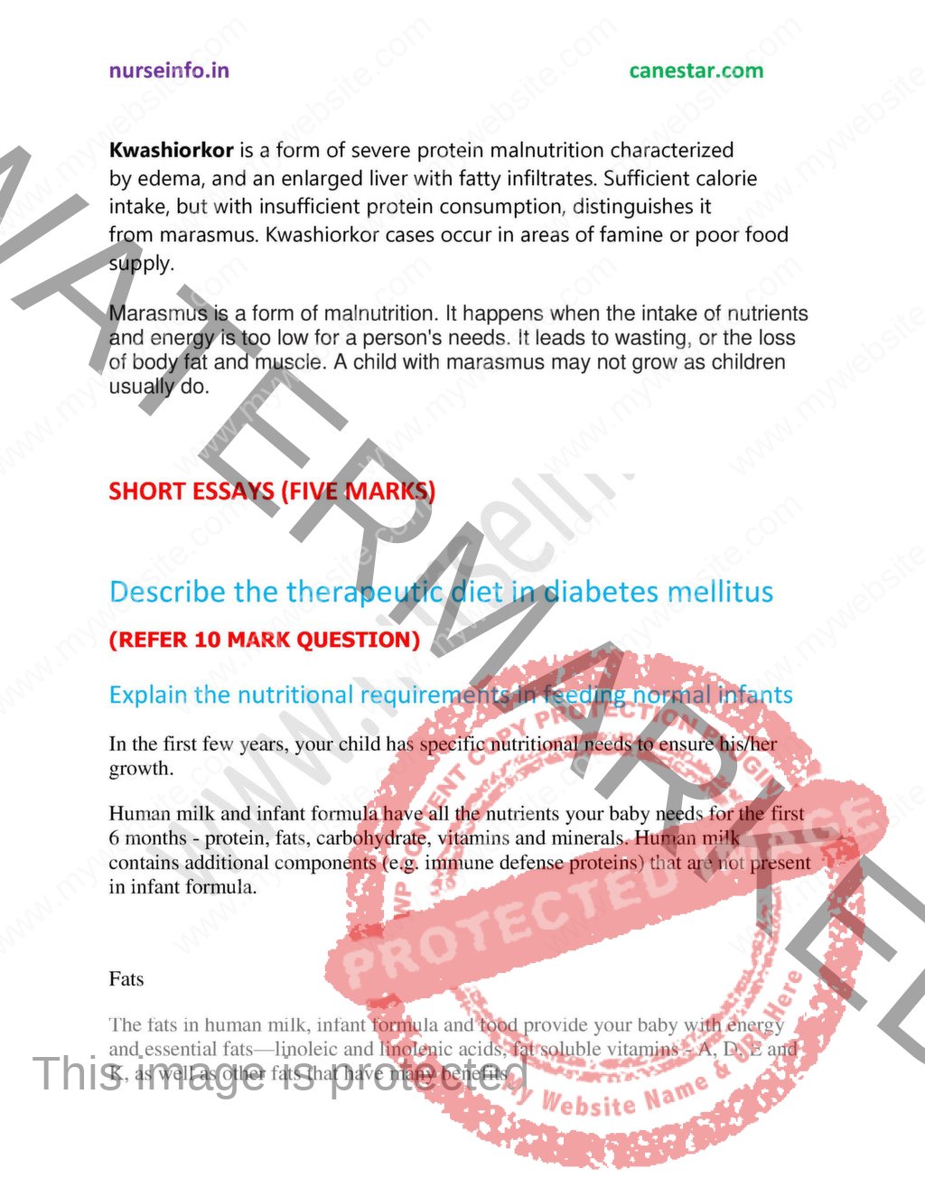 Nutrition and Dietetics Notes/Book (PDF) for P.C. BSC First Year ...