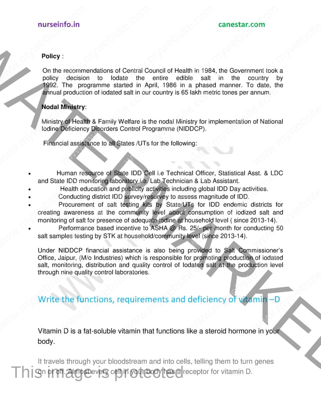 Nutrition and Dietetics Notes/Book (PDF) for P.C. BSC First Year ...