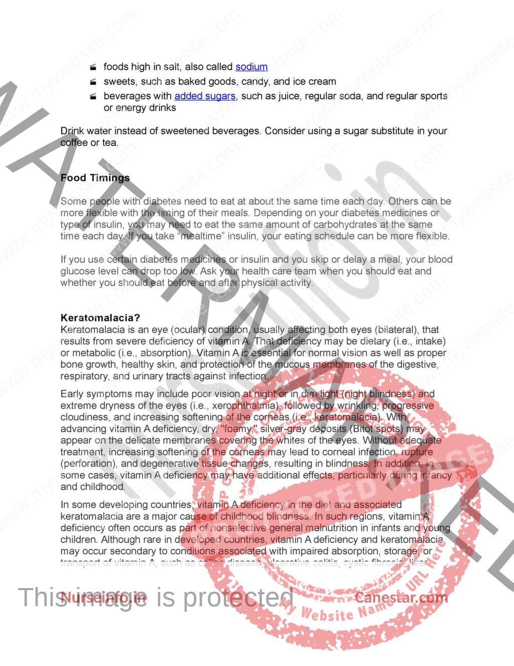 BSC Nursing Nutrition Notes/Book (PDF) - nurseinfo