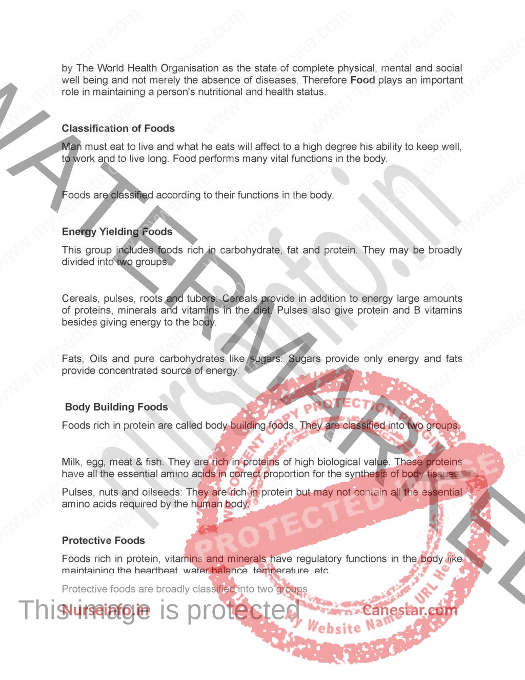 BSC Nursing Nutrition Notes/Book (PDF) - Nurse Info