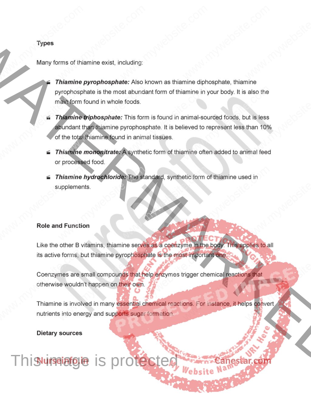 BSC Nursing Nutrition Notes/Book (PDF) | nurseinfo