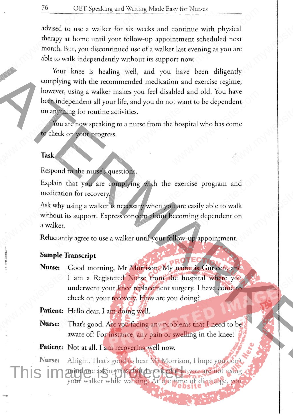 OET WRITING PRACTICE TEST BOOK (PDF) - Nurse Info