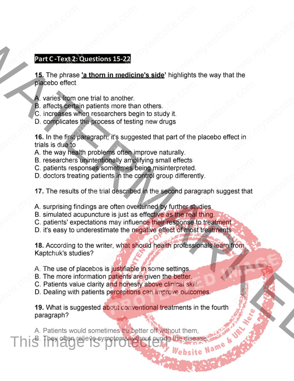 Occupational Educational Test (OET) BOOK, READING PRACTICE TEST (PDF ...