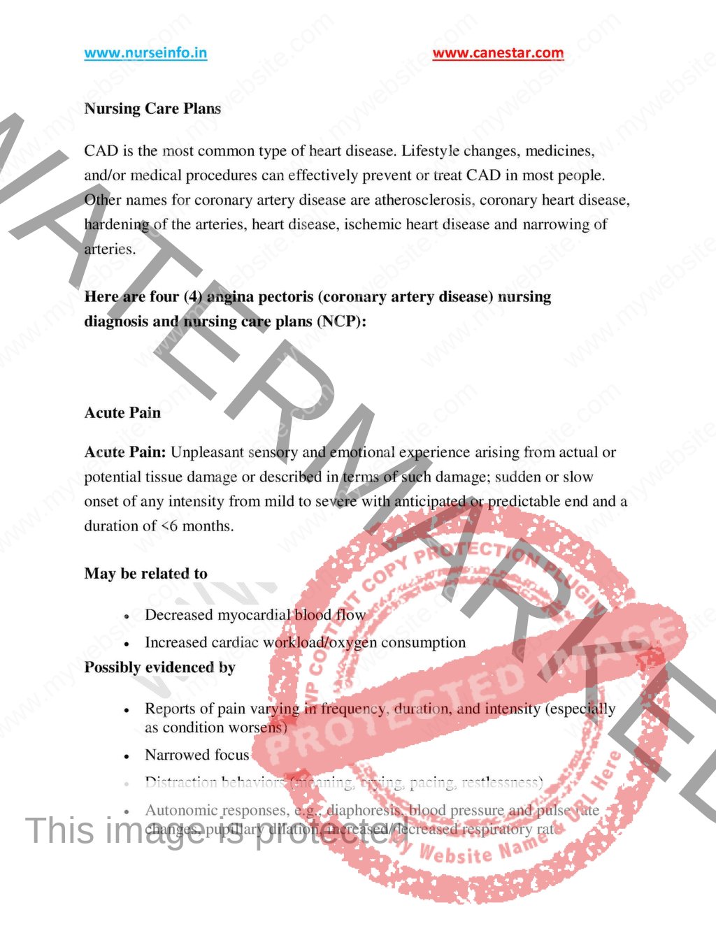 CARDIAC CARE PLANS – NURSING CARE PLAN BOOK (PDF) - nurseinfo
