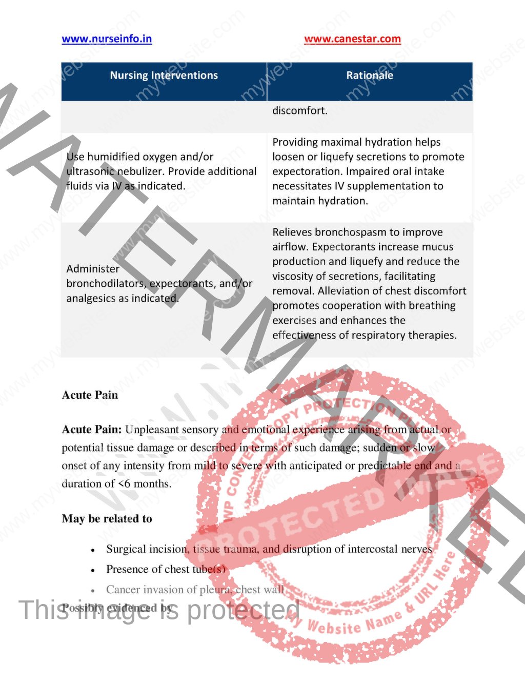 Respiratory Nursing Care Plans (PDF) | nurseinfo