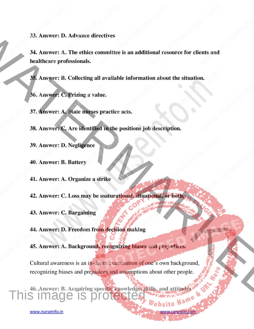 NCLEX PRACTICE QUESTION AND ANSWER (PDF) TOPIC WISE | nurseinfo