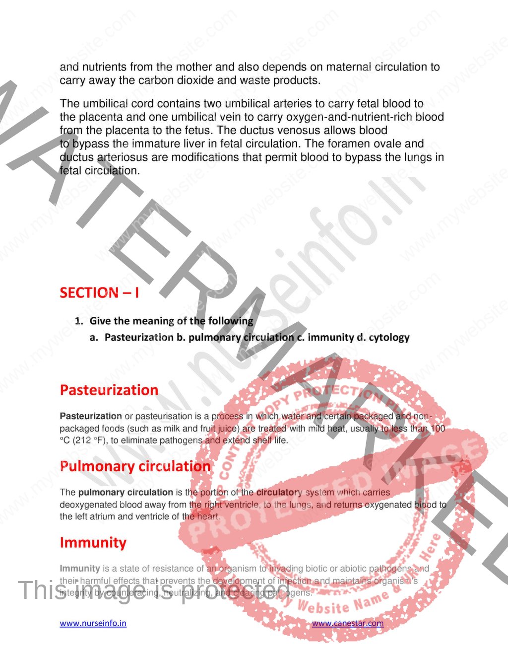 GNM (General Nursing and Midwifery) First Year BIOSCIENCE Notes/Book ...