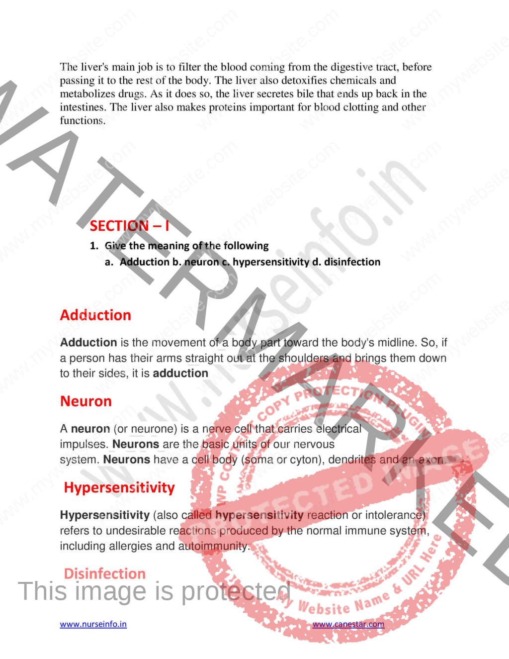 GNM (General Nursing and Midwifery) First Year BIOSCIENCE Notes/Book ...
