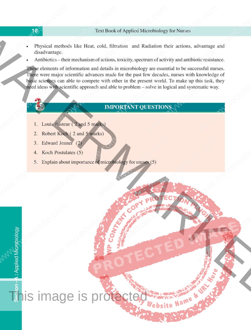Applied Microbiology for Nurses (including Infection Control & Safety ...