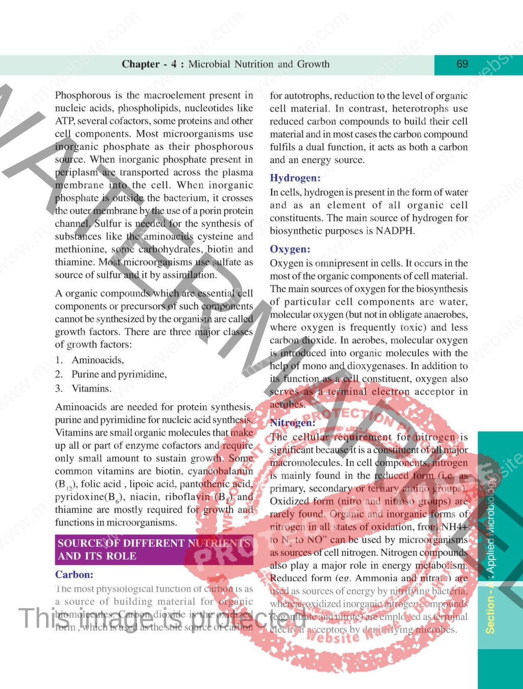 Applied Microbiology for Nurses (including Infection Control & Safety ...