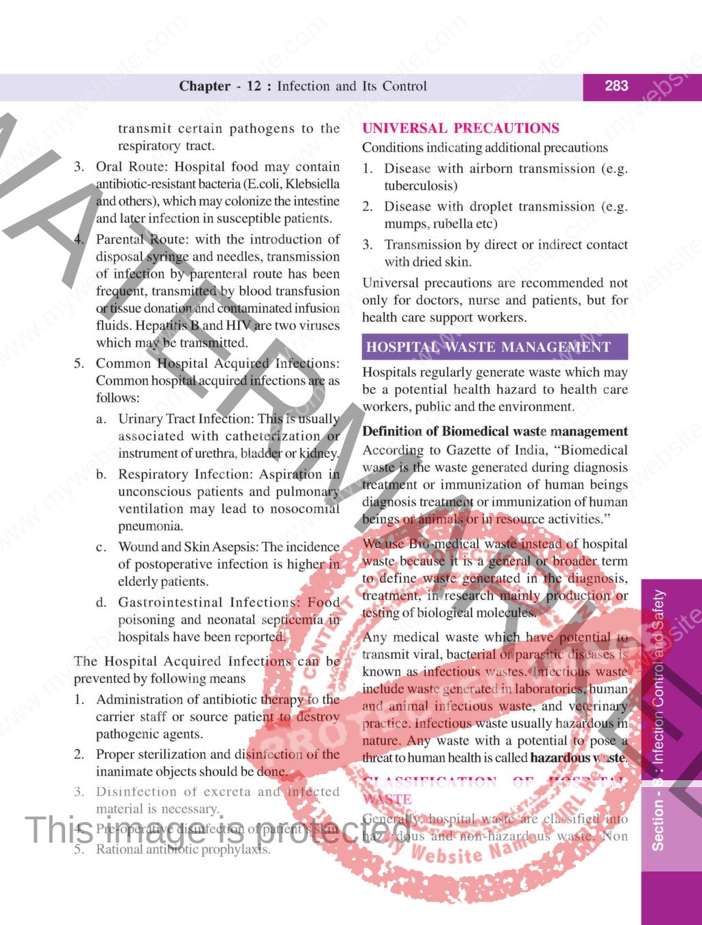 Free Infection Control and Safety Notes for BSC Nursing Second Year - # ...