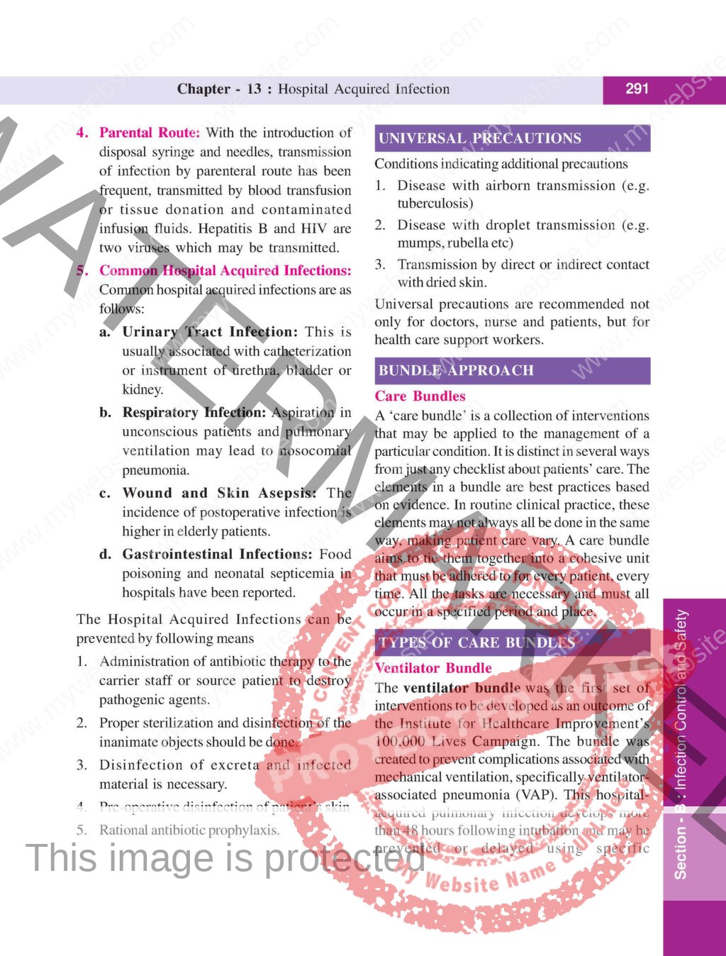 Free Infection Control and Safety Notes for BSC Nursing Second Year - # ...